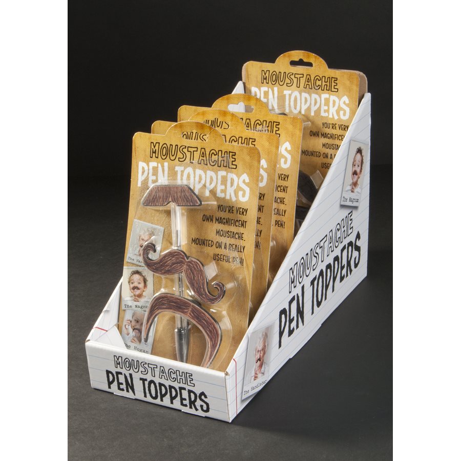 Moustache Pen Toppers